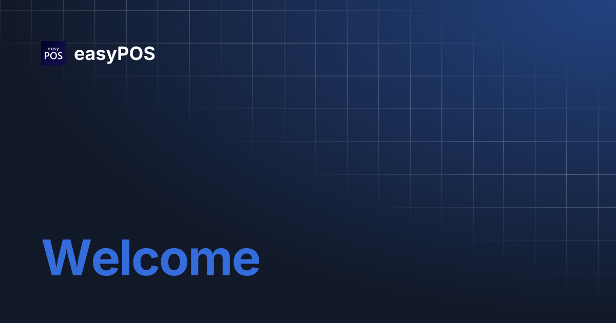 Welcome | easyPOS